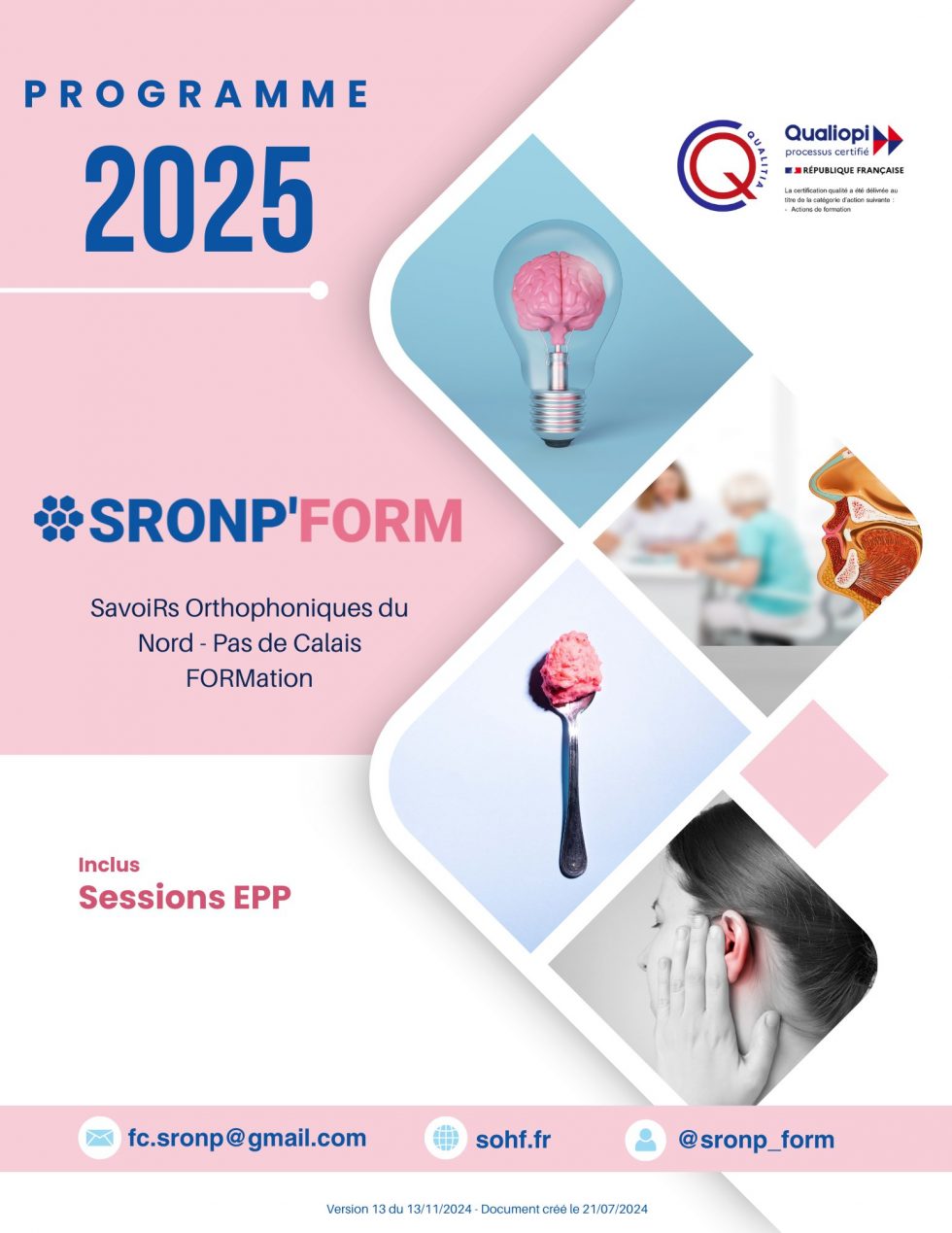[SRONP'Form] Catalogue des formations 2025 | SOHF
